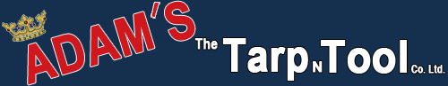 Adams-Logo-on-Blue-Background | Adam's Tarp & Tool Ltd