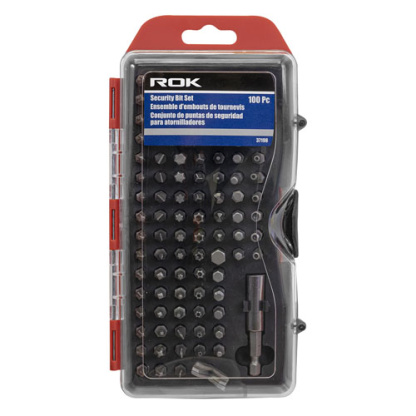 ROK 37198 SECURITY BIT SET 100PC | Adam's Tarp & Tool Ltd