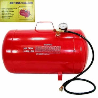 AJ Tools CHIMT009 9 Gallon Portable Air Tank with Gauge, 115 PSI | Adam ...