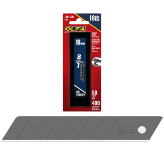OLFA LBB-50B 18mm LBB Ultra-Sharp Black Snap Blade, 50 Pack | Adam's ...