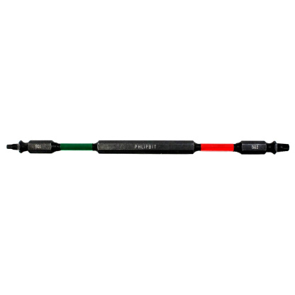 PHLiPBiT – SQ1+SQ2 6 INCH Double Ended Impact Bit | Adam's Tarp & Tool Ltd