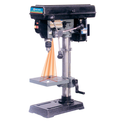 KING CANADA KC-110N 10″ Bench Top Drill Press with Laser Guide System ...