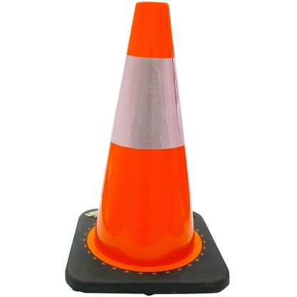 ROK 71012 18″ Traffic Cone with Reflective Tape | Adam's Tarp & Tool Ltd
