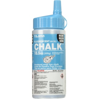 Tajima PLC2-FB300 300G / 10.5oz Hi-Vis Fluorescent Blue Micro Chalk ...