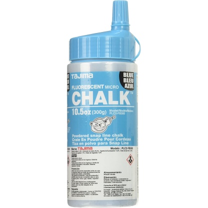 Tajima PLC2-FB300 300G / 10.5oz Hi-Vis Fluorescent Blue Micro Chalk ...