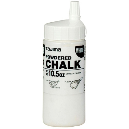 Tajima PLC2-W300 300G / 10.5oz White Micro Chalk Line Powder | Adam's ...