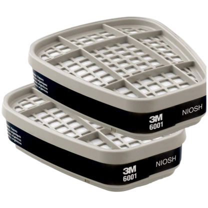 3M 6001 Cartridge Filter Set, Organic Vapour | Adam's Tarp & Tool Ltd