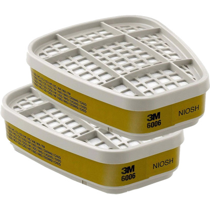 3M 6006 Cartridge Filter Set, Multi-Gas / Vapour | Adam's Tarp & Tool Ltd