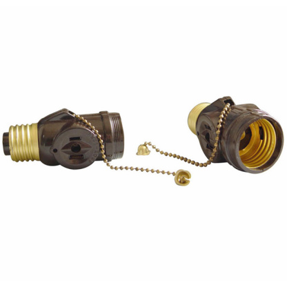 AJ Wholesale TAIGE600 Light Socket Adapter with Pull Chain | Adam's ...