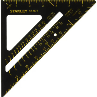 Stanley 46-071 7-1/4″ Premium Carpenters Quick Layout Square | Adam's ...