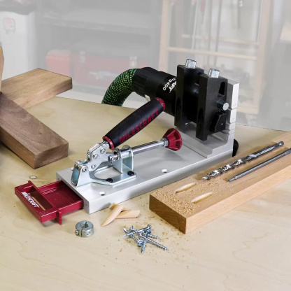 Milescraft 1327 PocketJig400 Professional Pocket Hole Kit 1/2″ (13mm ...