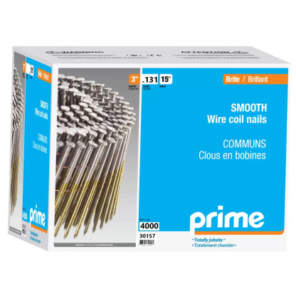 Prime Fasteners 30157 3″ X .131″ Brite Smooth Shank Wire Weld Coil ...